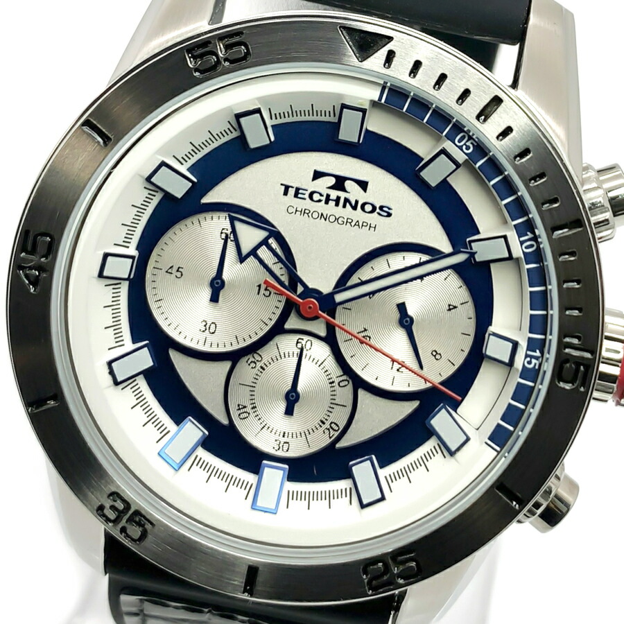 【楽天市場】【あす楽 送料無料】TECHNOS テクノス CHRONOGRAPH クロノグラフ メンズ クォーツ 腕時計 ラウンド 日常生活防水(5気圧防水) ステンレス ミネラルガラス(無 ...