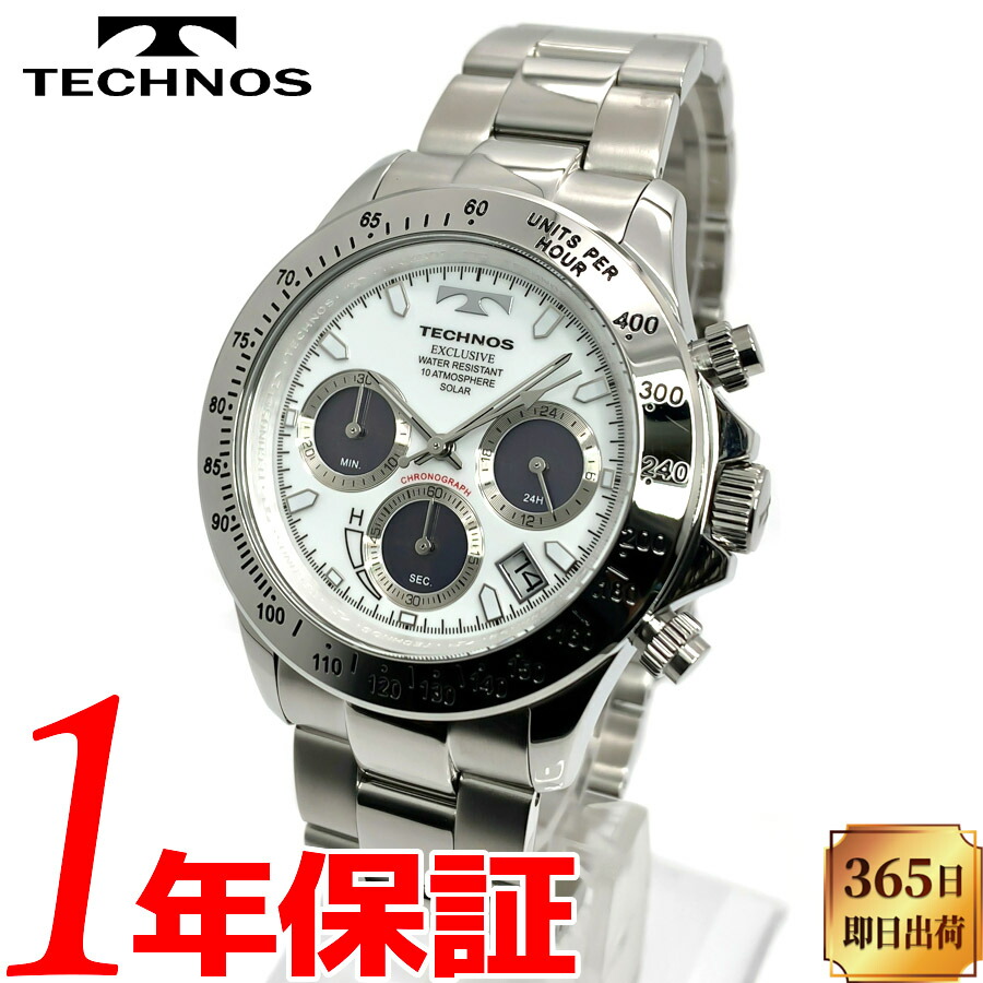 【楽天市場】【電池交換不要ソーラー時計】【国内正規品】TECHNOS テクノス EXCLUSIVE エクスクルーシブ メンズ ソーラー 腕時計 ラウンド 10気圧防水 ステンレススチール ...