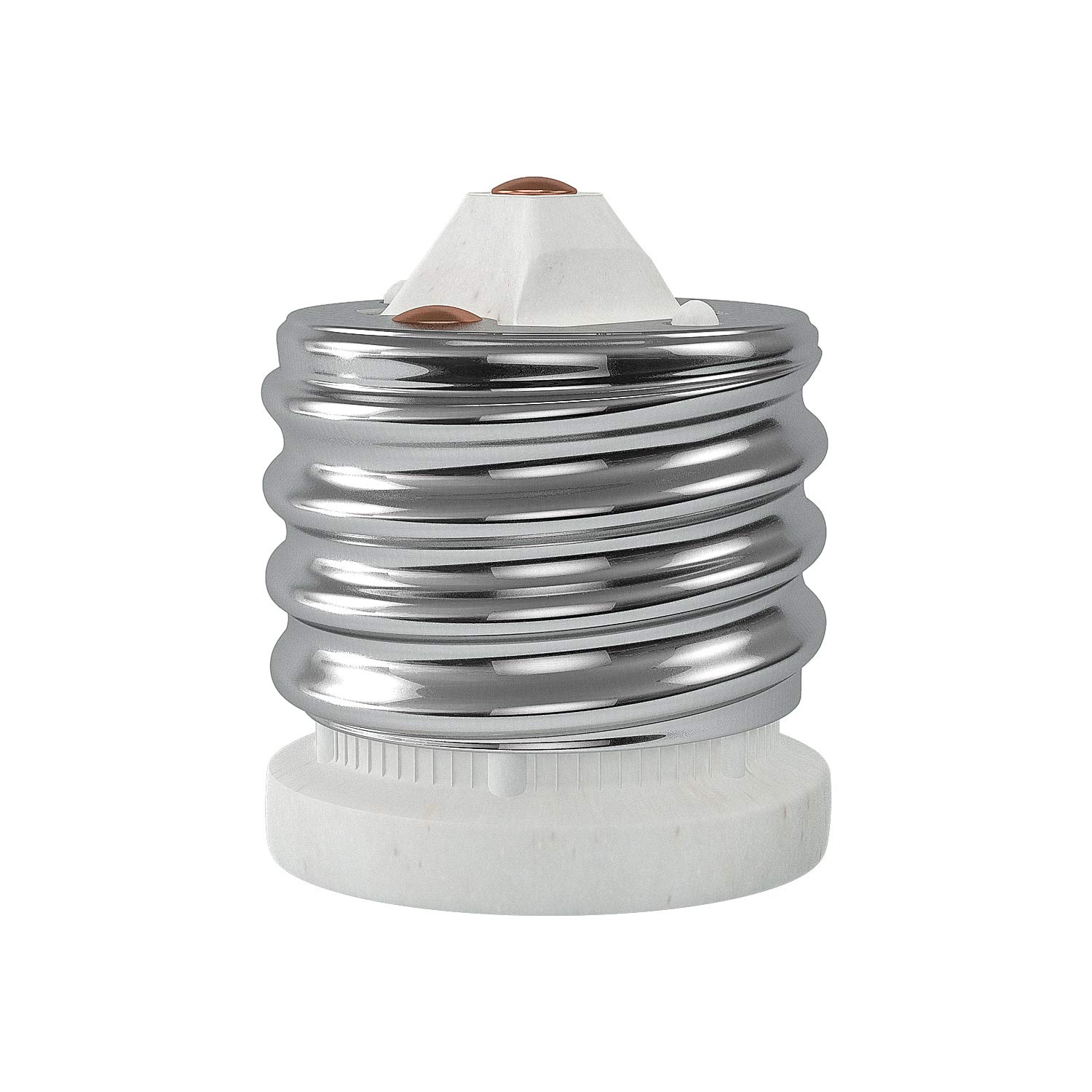 【楽天市場】【送料無料】DiCUNO E39→E26 口金変換アダプター 電球ソケット 最大仕事率660w 200度耐熱 磁器製 1個セット：防災＆アウトドア倶楽部