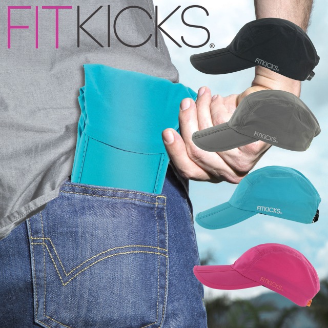 【楽天市場】即納 FITKICKS フィットキックス フォールディングキャップ 折りたためるキャップ 帽子 ジム ランニング マラソン ...