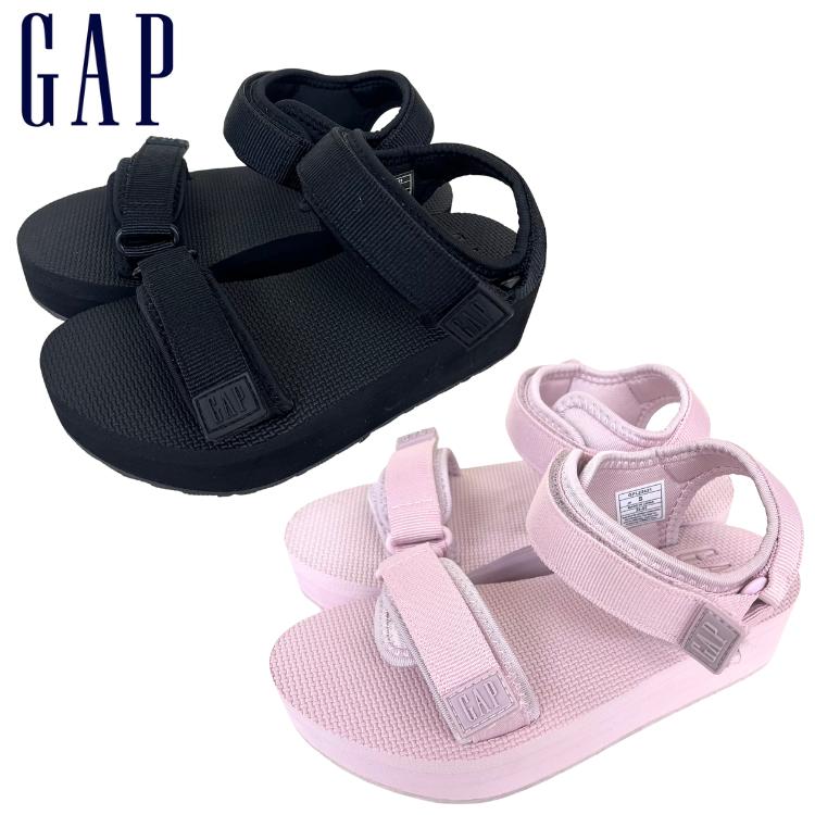 【楽天市場】【エントリーでポイント最大10倍】即納 夏物セール GAP ギャップ 厚底 スポーツサンダル GPL22421 レディース ストラップサンダル カジュアル ベルクロ ブラック ...