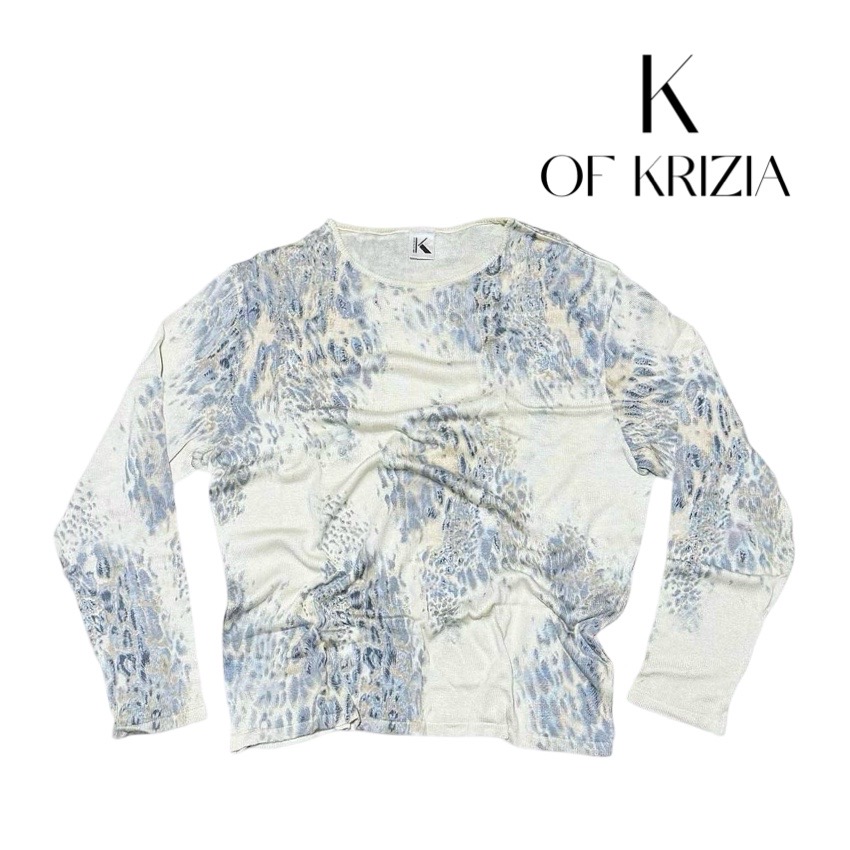 【楽天市場】K OF KRIZIA ケー オブ クリツィア 長袖 薄手 ニット ベージュ シルク混 アニマル柄 レディース Freeサイズ 日本製【中古】【鑑定済み】【送料無料】：ブランハート ...