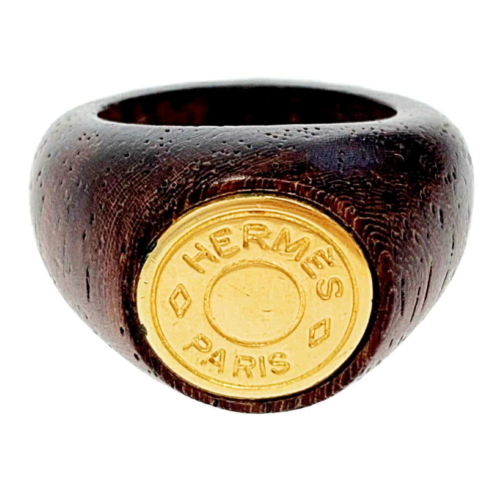 【楽天市場】【中古】HERMES エルメス GP セリエ ウッドリング レディース ブラウン 197829 リング・指輪：ブランドショップ カラー