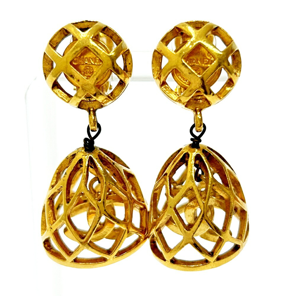 【楽天市場】【中古】CHANEL シャネル GP ココマーク ベル イヤリング レディース 218252 イヤリング：ブランドショップ カラー