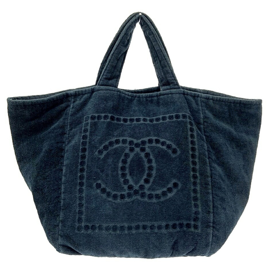 【楽天市場】【中古】CHANEL シャネル パイル スポーツライン ココマーク トートバッグ レディース ネイビー 229127 トートバッグ ...