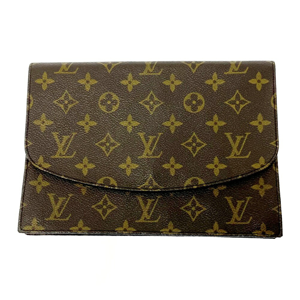 【楽天市場】【中古】LOUIS VUITTON ルイ・ヴィトン M51940 モノグラム PVC ポシェットラバ23 クラッチバッグ ブラウン ...