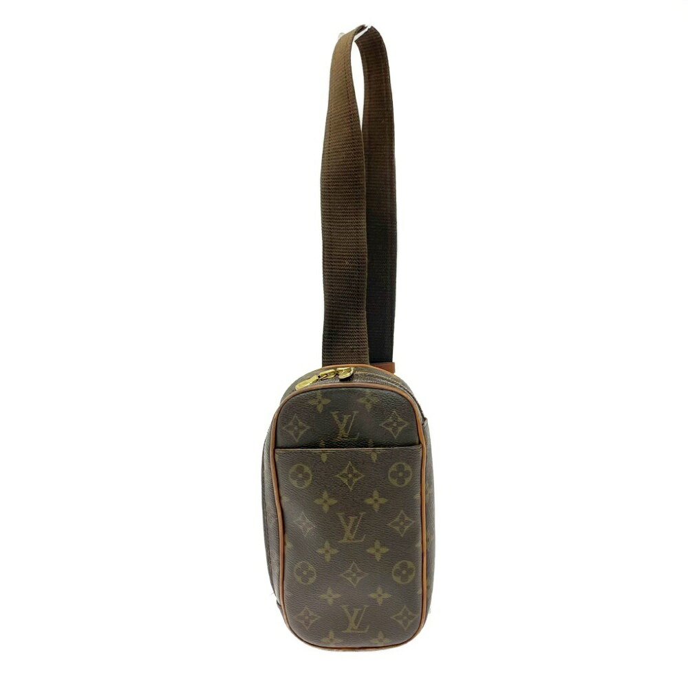 【楽天市場】【中古】LOUIS VUITTON ルイ・ヴィトン M51870 モノグラム PVC ポシェットガンジュ ボディバッグ ブラウン ...