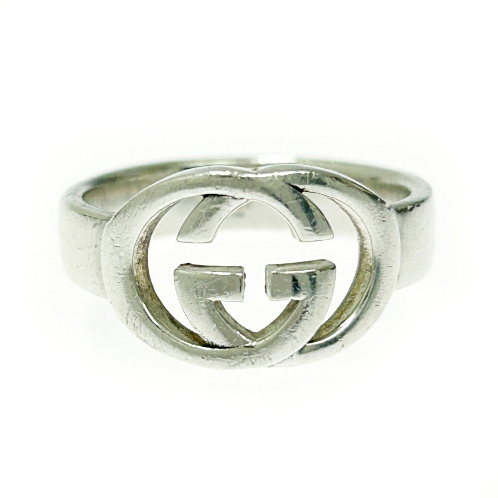 【楽天市場】【中古】【箱付き】 GUCCI グッチ シルバー インターロッキングG リング 5.9g 925刻印 365538 リング・指輪 ...
