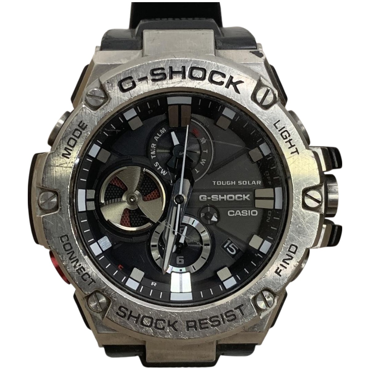 【楽天市場】CASIO カシオ G-SHOCK G-STEEL GST-B100-1AJF スマートフォンリンク機能搭載 クロノグラフ ...
