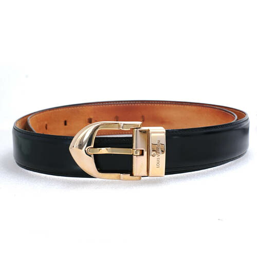 【楽天市場】ルイヴィトン サンチュール クラシック ベルト スムースレザー ブラック×ゴールド金具 最長96.5cm程【中古】：BRAND JET