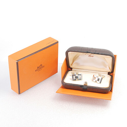 【楽天市場】エルメス 綺麗です 925 スクエア フォルム カフス スターリングシルバー 新品仕上げ済み【中古】：BRAND JET