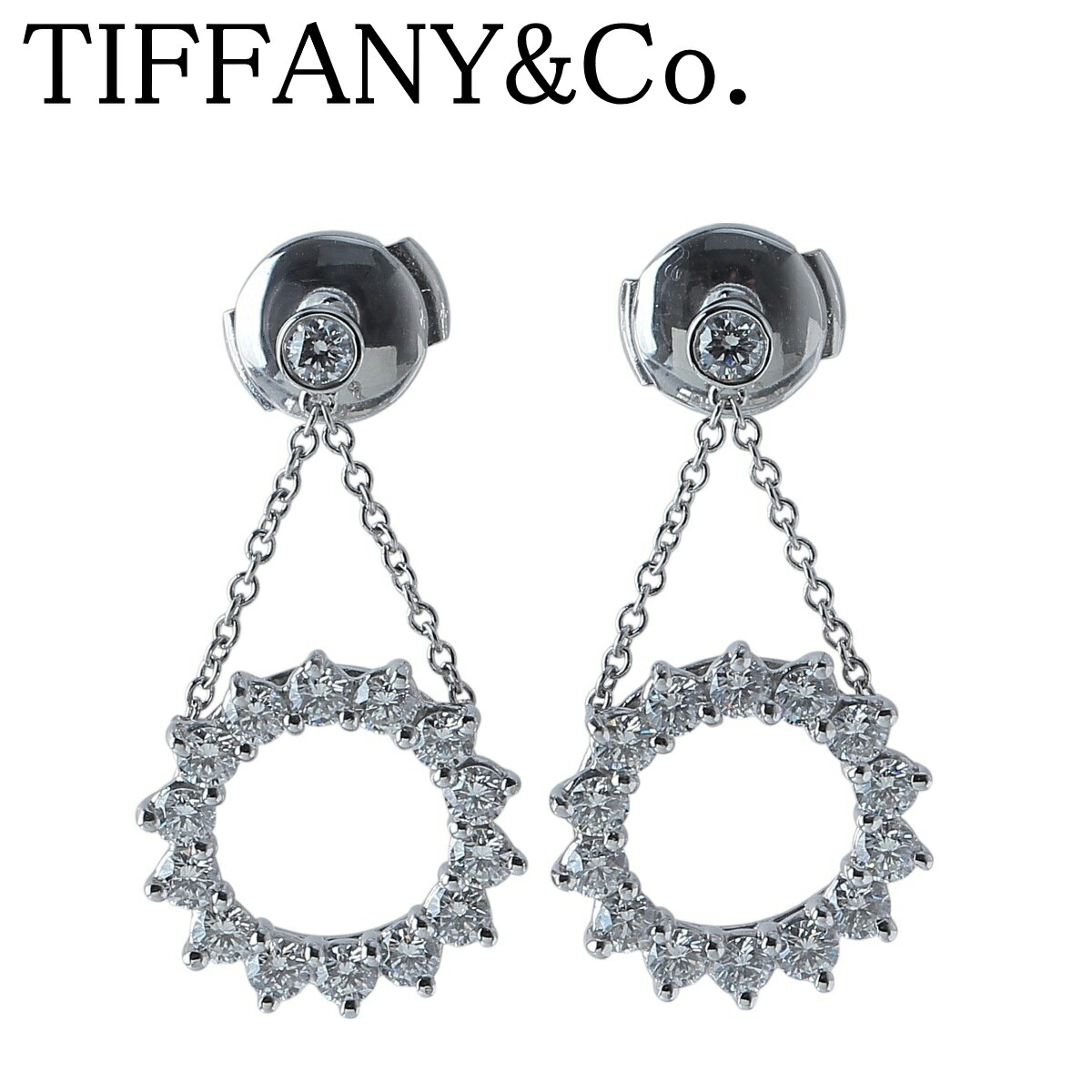 【楽天市場】ティファニー オープン サークル ダイヤ ピアス PT950 箱 新品仕上げ済 TIFFANY【中古】22618：ブランドテアトロ ...