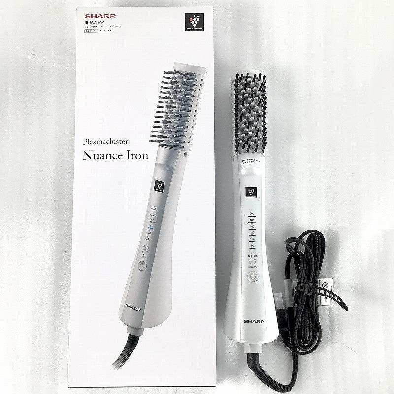【楽天市場】【中古品】 シャープ / SHARP プラズマクラスターニュアンスアイロン IB-JA7H ブラシ型 ヒートピン ヘアアイロン 2018年 シャインホワイト 30013226：クラシカ