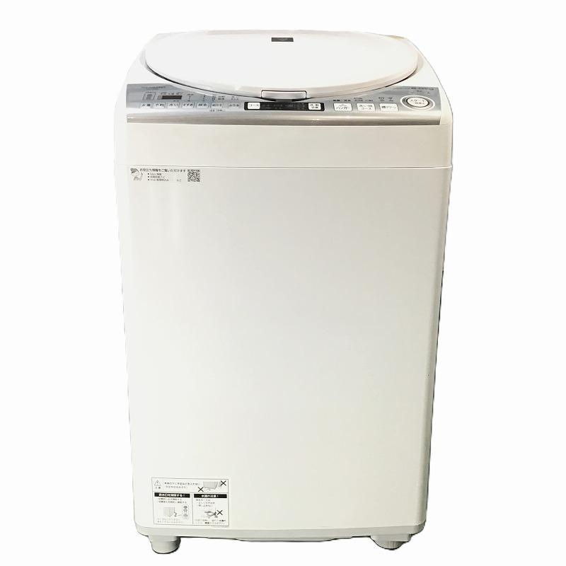 【楽天市場】 【中古品】 シャープ / SHARP ES-TX8D 上開き 穴なし槽 ヒーター乾燥 洗濯乾燥機 2020年製 8kg 4.5kg 1038127 ホワイト系 30019481：クラシカ