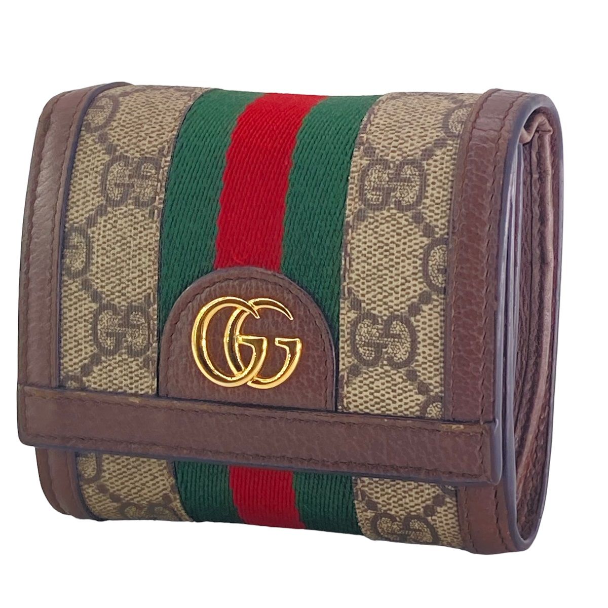 【楽天市場】【中古】 GUCCI グッチ オフィディアGG ウォレット レディース 598662 2つ折り財布 シェリーライン ...