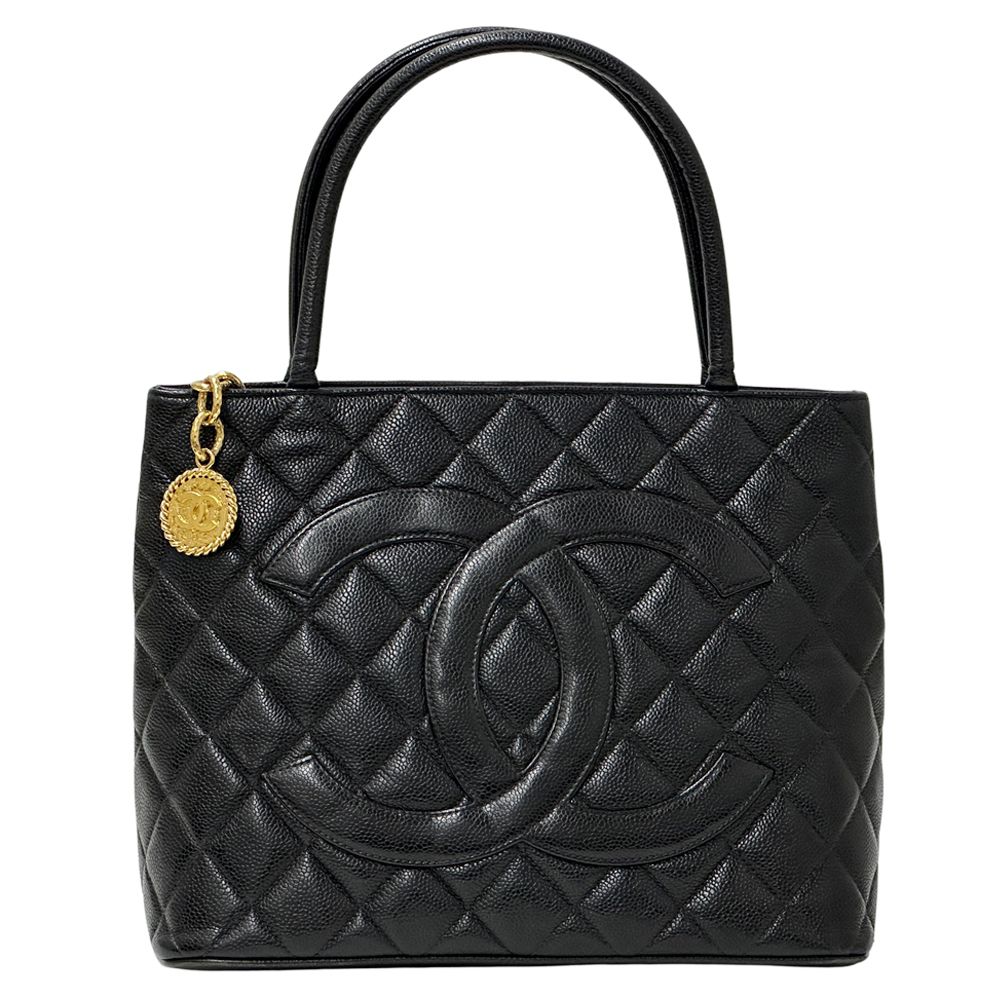 【楽天市場】【ほぼ全品最大10％OFF!4日20時から9日25時まで！】シャネル CHANEL バッグ レディース ブランド トートバッグ キャビアスキン 復刻トート ブラック ゴールド金具 ...