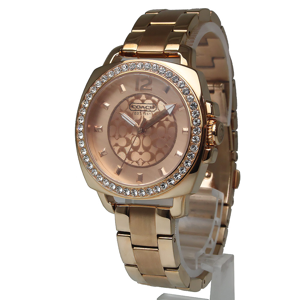 【楽天市場】【未使用保管品】コーチ COACH ボーイフレンド ミニ クオーツ 腕時計 ピンクゴールド 14501701 箱付：ブランドシティ ...