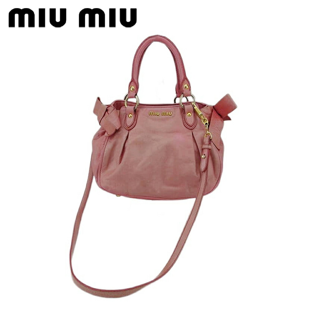 楽天市場】MIUMIU ミュウミュウ キルティング スタッズ カバン 2WAY