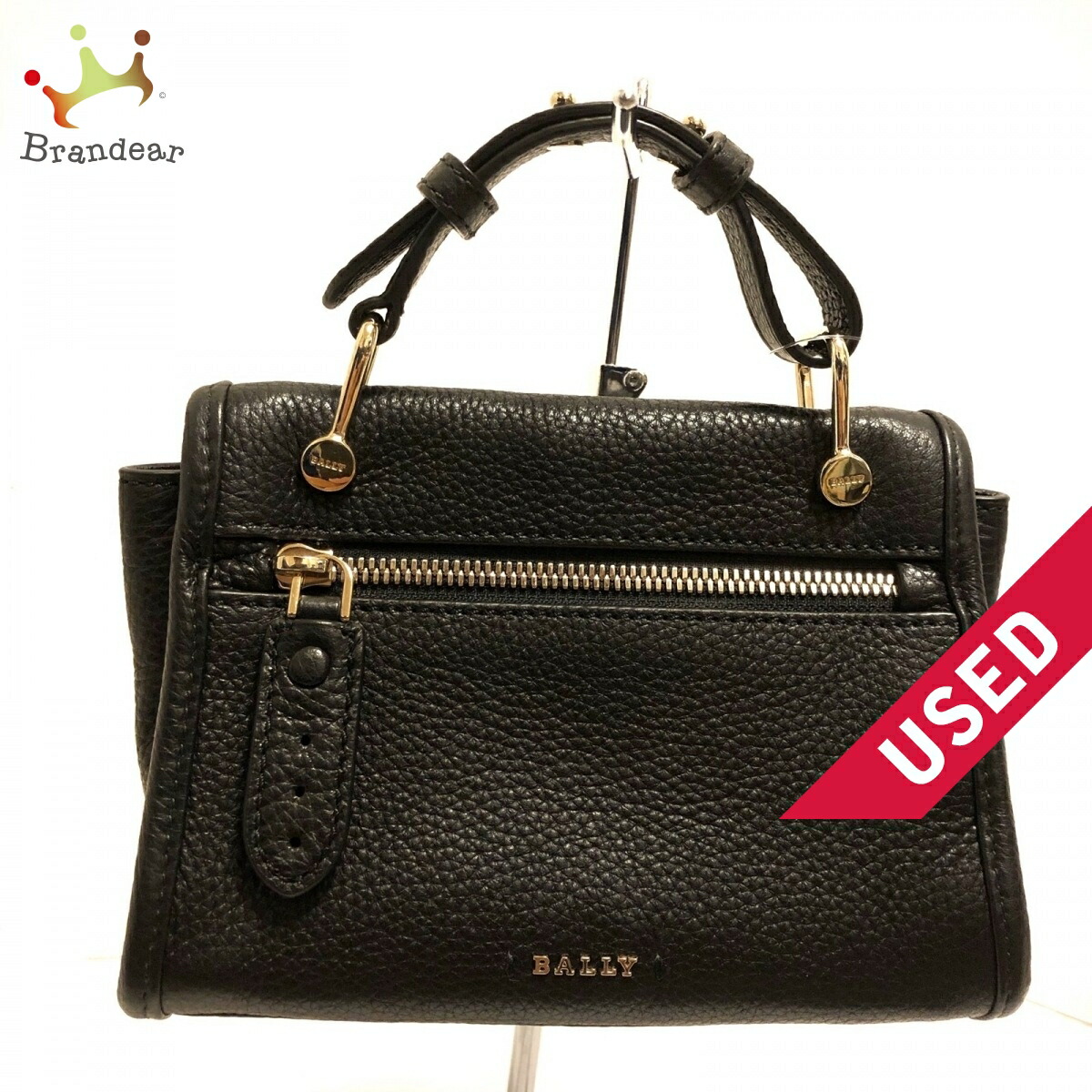 【楽天市場】【新着】【中古】BALLY(バリー) ブルームホーボー ハンドバッグ ミニバッグ 黒 レザー：ブランディア 楽天市場店