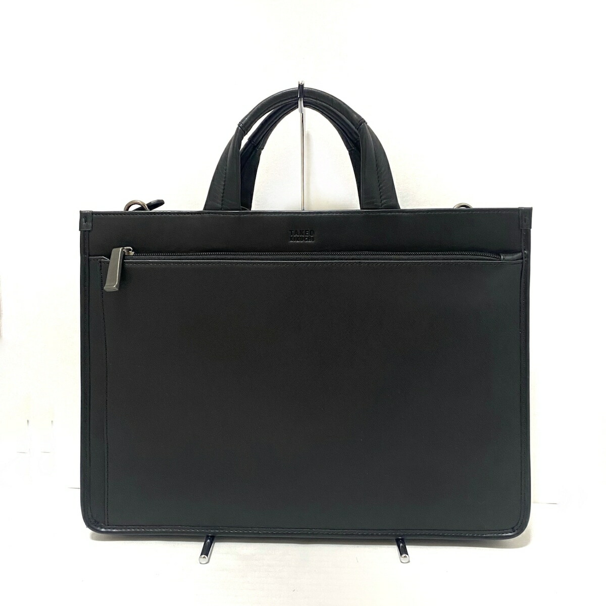 【楽天市場】【中古】TAKEOKIKUCHI(タケオキクチ) ビジネスバッグ 本体ロックなし 黒 レザー：ブランディア 楽天市場店