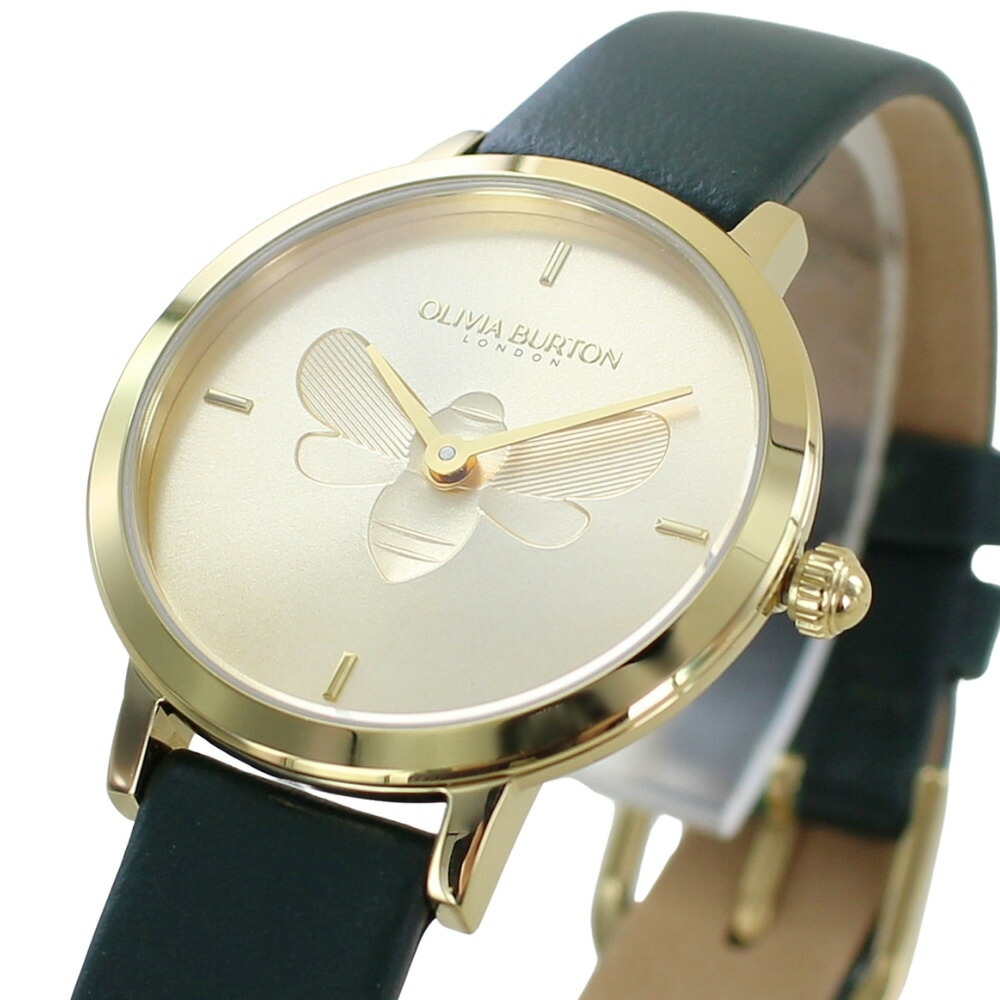 【楽天市場】オリビアバートン 腕時計 レディース ブランド アナログ 革ベルト 緑 グリーン ゴールド 蜂 シンプル かわいい おしゃれ ...