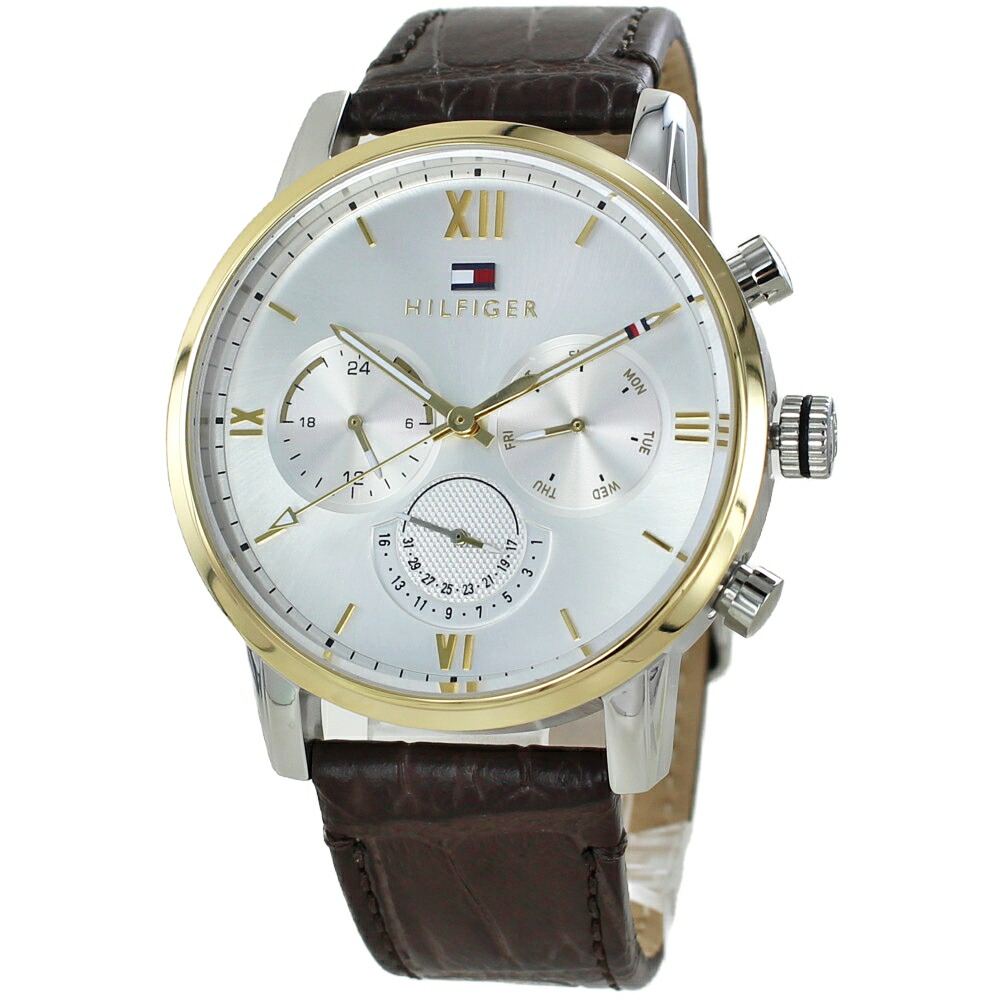 【楽天市場】トミーヒルフィガー 腕時計 手表 メンズ 父の日 メンズ腕時計 ブラウン 革ベルト 大人 男性 ブランド 時計 通勤 通学 男友達 ...