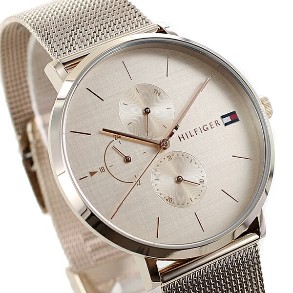 【楽天市場】トミーヒルフィガー 時計 レディース ボーイズサイズ 腕時計 手表 Jenna ジェンナ 40ミリ デイデイト ピンクゴールド ...