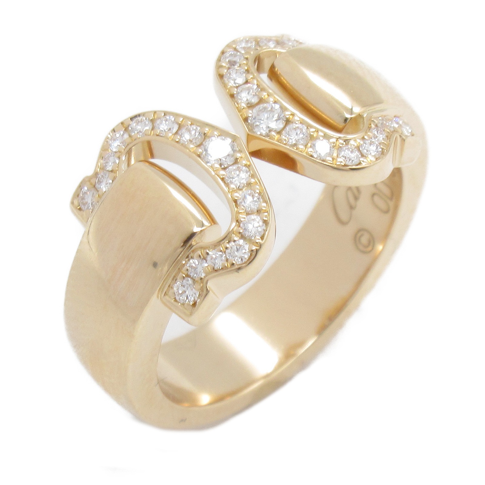 【楽天市場】カルティエ CARTIER 2Cブークル ダイヤ リング リング・指輪 ジュエリー K18PG（ピンクゴールド） ダイヤモンド ...