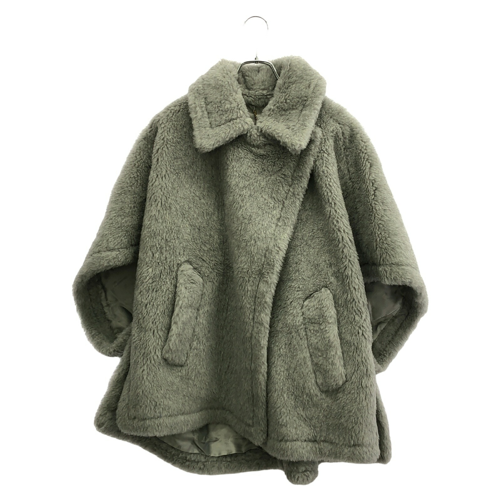 【楽天市場】マックスマーラ MAX MARA テディベア TEBE ポンチョ ポンチョ 衣料品 アウター ウール レディース グレー系 【中古 ...