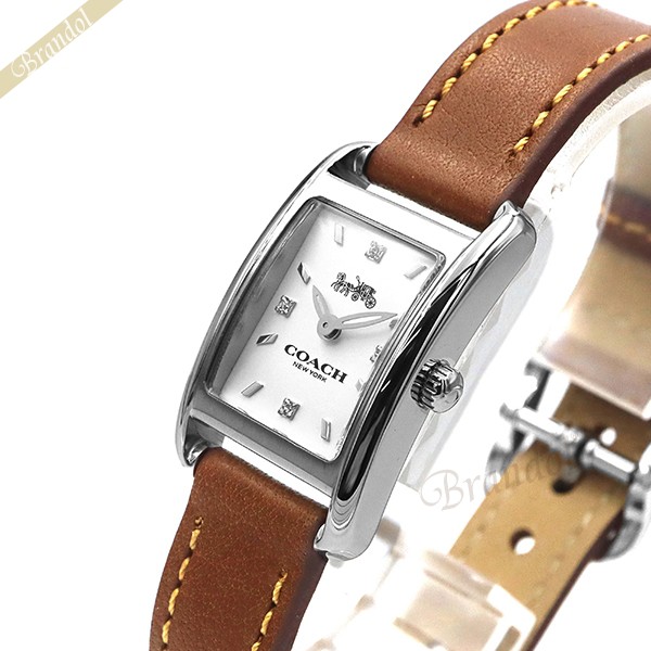 【楽天市場】《9%OFFクーポン配布中_20日23:59迄》コーチ 腕時計 COACH レディース Allie アリー ホワイト×ブラウン ...