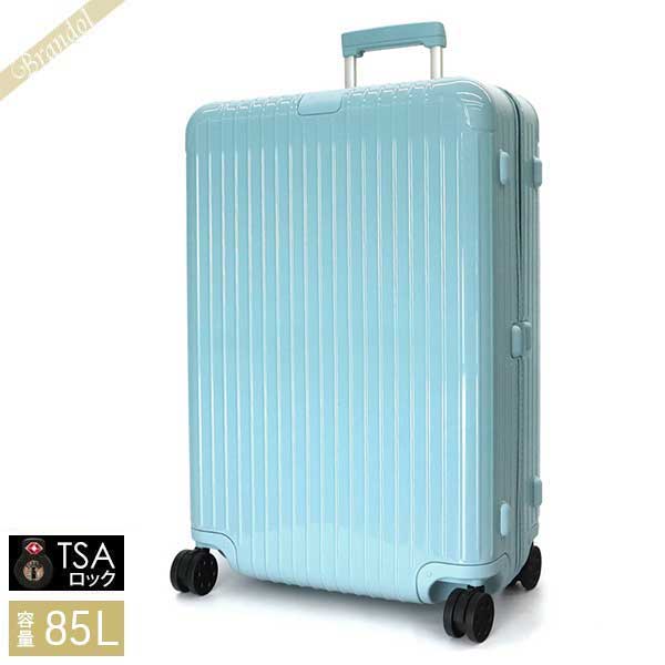 【楽天市場】リモワ キャリーケース RIMOWA エッセンシャル キャリーバッグ TSAロック 縦型 85L L ライトブルー 832.73.88.4 GLACIER BLUE | ブランド ...