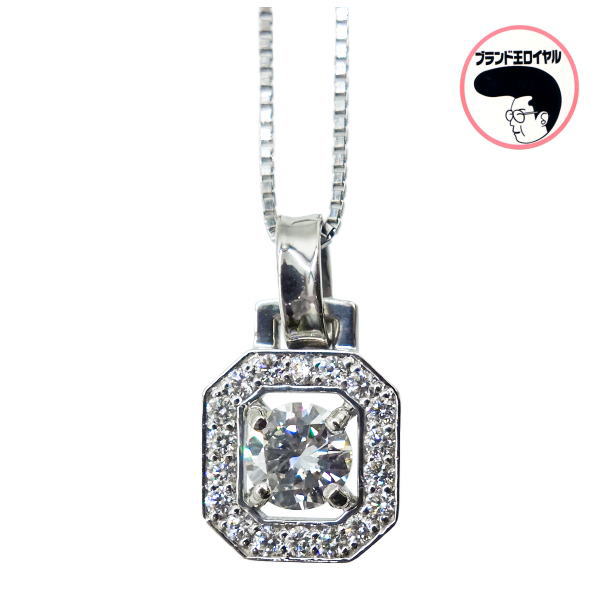 【楽天市場】Pt950ダイヤモンドネックレス プラチナ ダイヤモンド スクエア 0.472ct Dカラー SI1 VeryGood：ブランド王ロイヤル