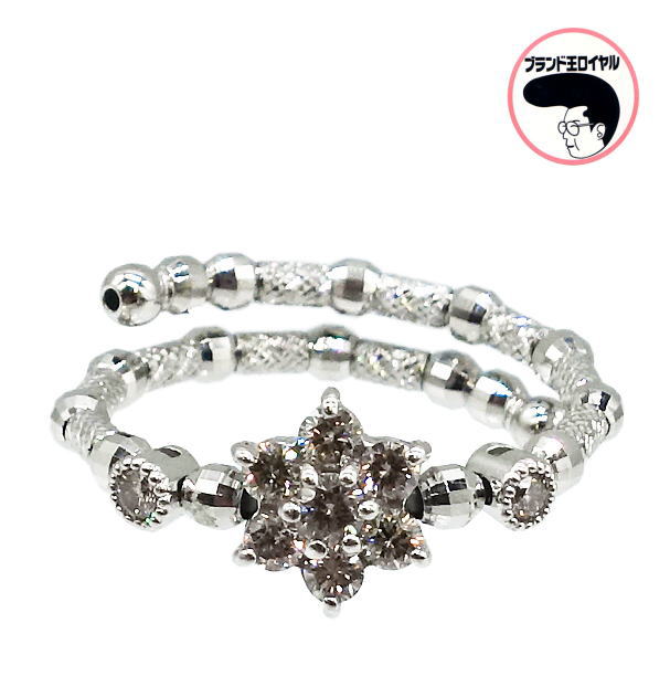 【楽天市場】Pt950 ダイヤモンド リング 伸縮 0.40ct プラチナ ダイヤモンド サイズフリー レディース：ブランド王ロイヤル