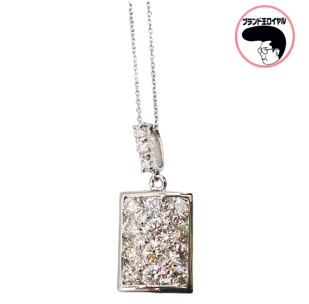 【楽天市場】ダイヤモンドネックレス Pt950 プラチナ ダイヤモンド 2.00ct ダイヤ レディース：ブランド王ロイヤル