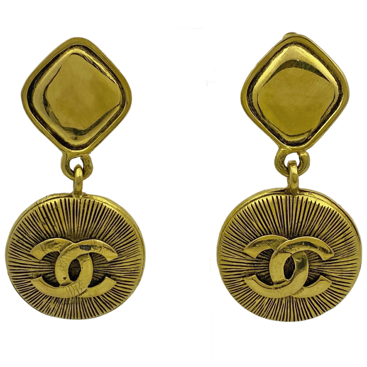 【楽天市場】【ラッピング可】シャネル CHANEL ココマーク イヤリング ラウンド型 スイング イヤリング GP ゴールド レディース ...