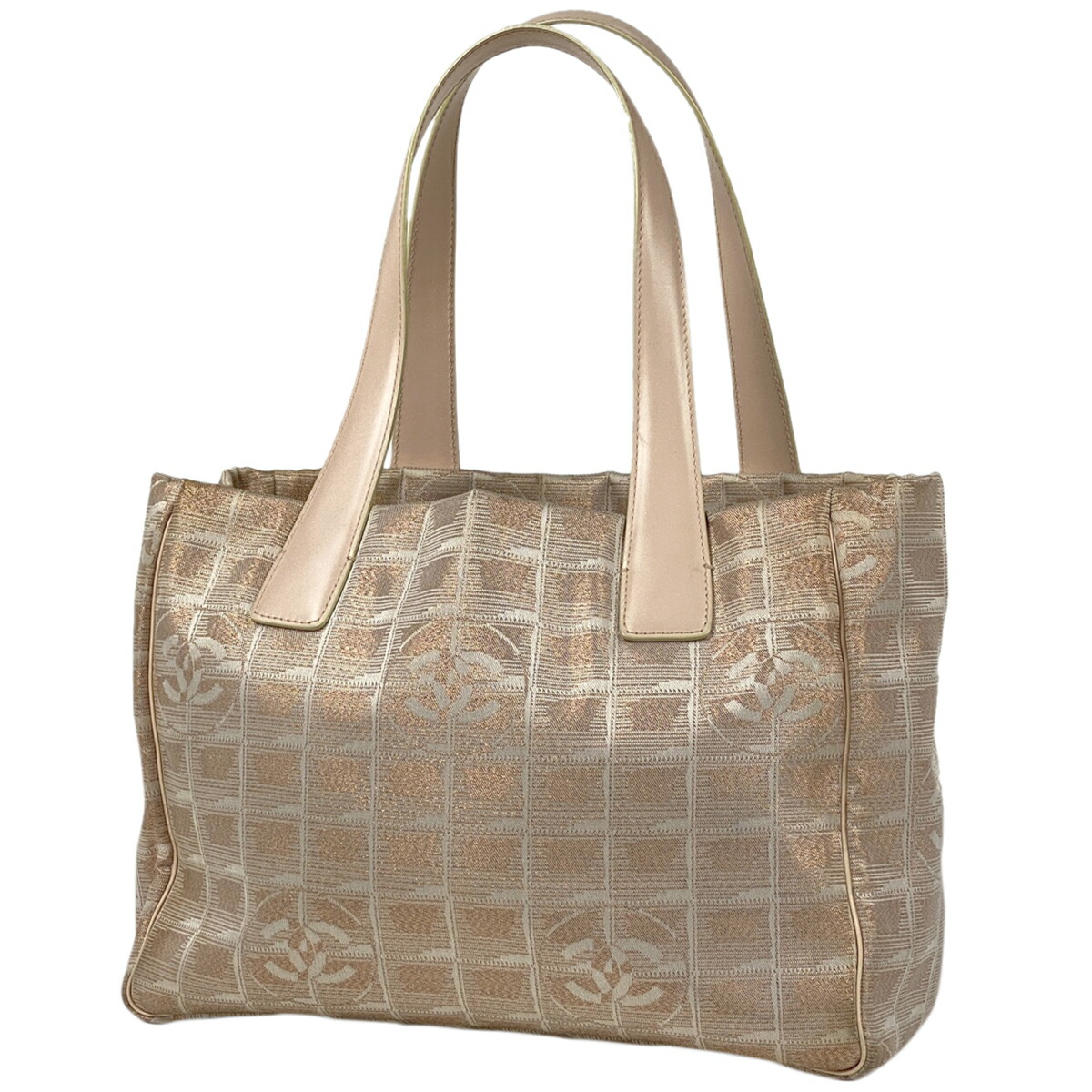 【楽天市場】【在庫一掃】 シャネル CHANEL ニュートラベルライン トート PM ココマーク メタリック ショルダーバッグ ハンドバッグ ...