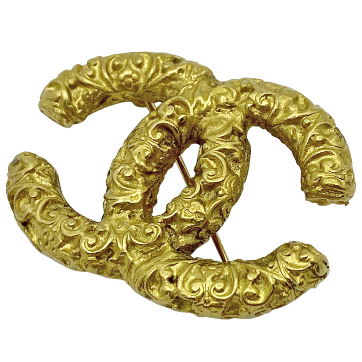 【楽天市場】【在庫一掃】 【ラッピング可】シャネル CHANEL ココマーク ブローチ CCマーク ブローチ GP ゴールド レディース ...