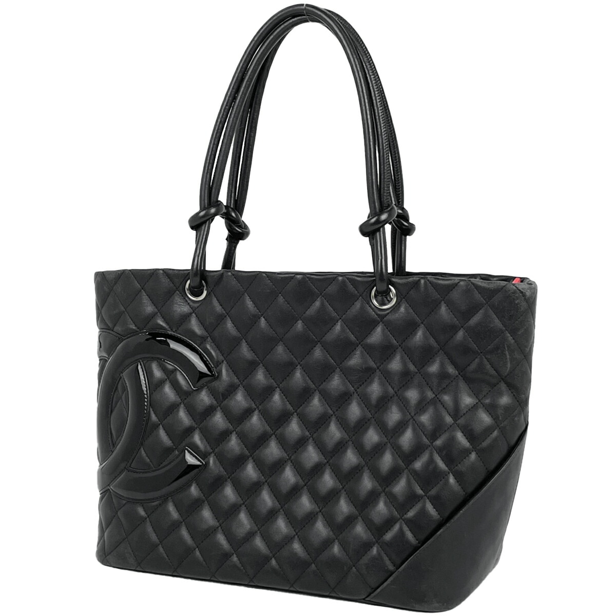 【楽天市場】【在庫一掃】 シャネル CHANEL カンボンライン ラージ トートバッグ ココマーク ショルダーバッグ トートバッグ レザー ...