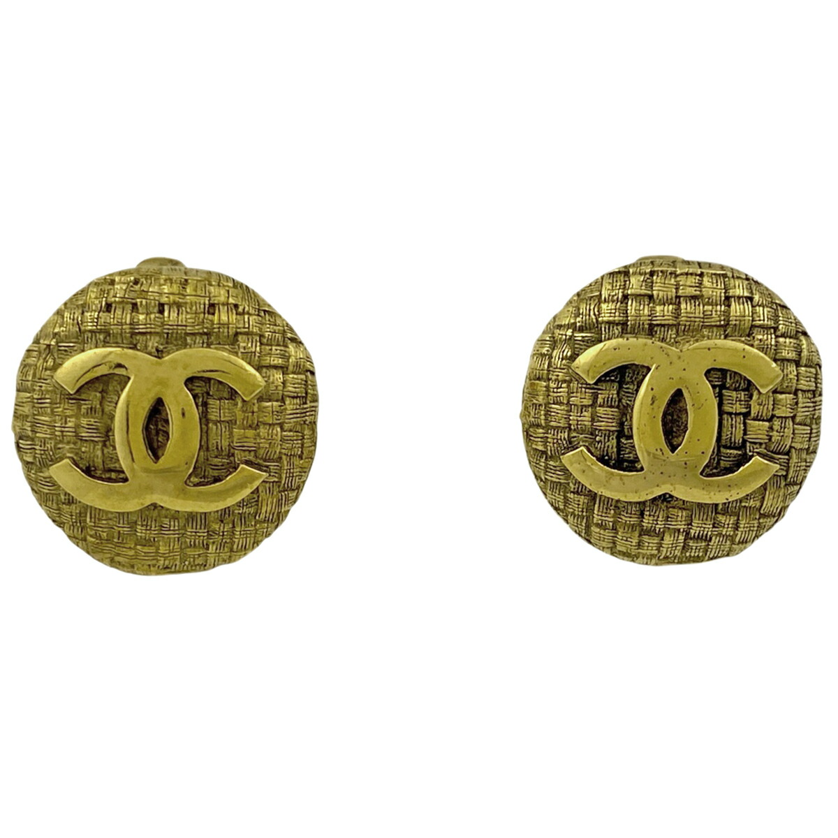 【楽天市場】【在庫一掃】 【ラッピング可】シャネル CHANEL ココマーク ラウンド イヤリング GP ゴールド レディース 【中古】：バイ ...