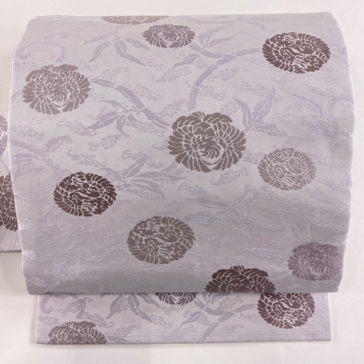 【楽天市場】名古屋帯 名品 鳥 唐草 灰白 正絹 【中古】：バイセル 楽天市場店