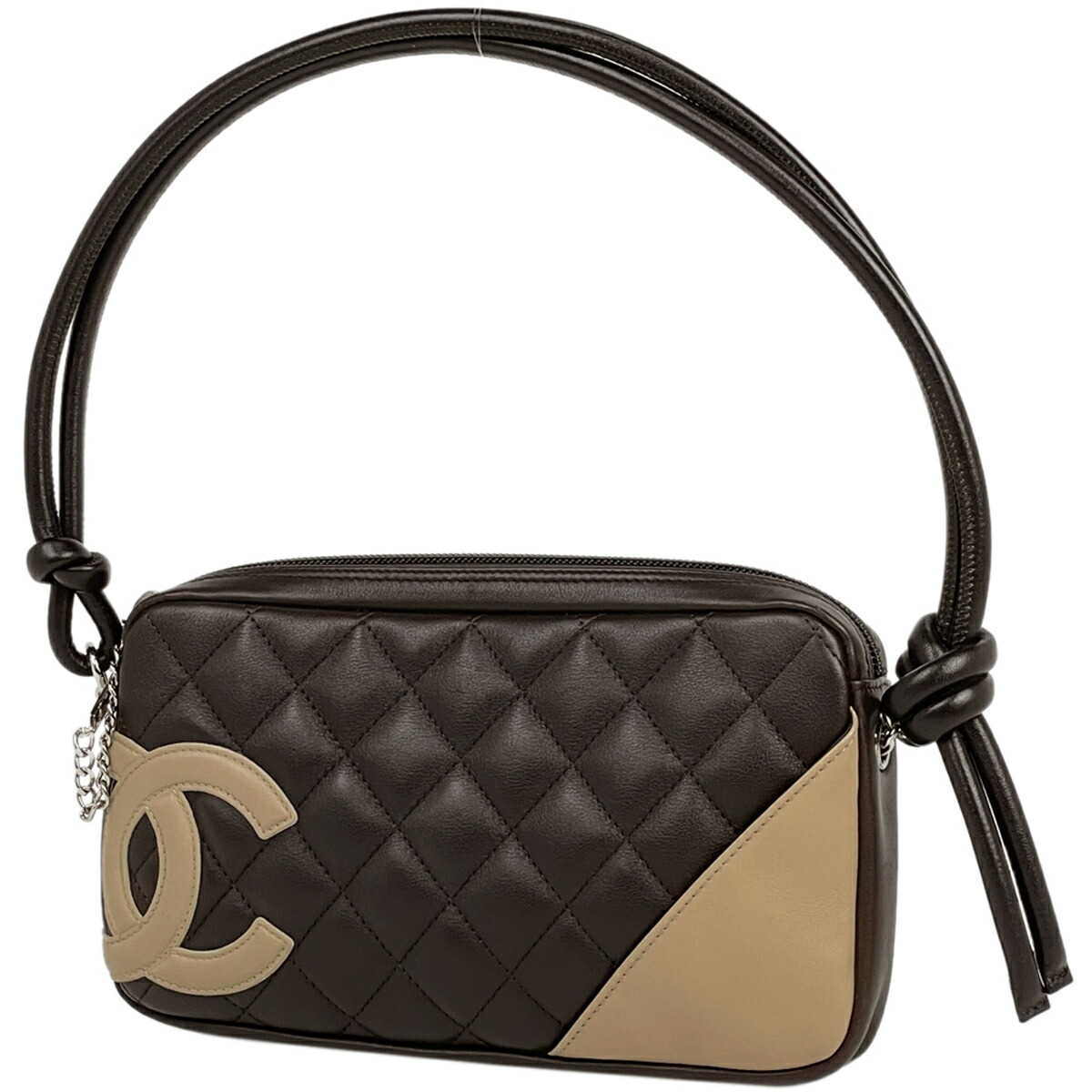 【楽天市場】シャネル CHANEL カンボンライン ハンドバッグ ココマーク ショルダーバッグ ハンドバッグ レザー ブラウン ベージュ ...