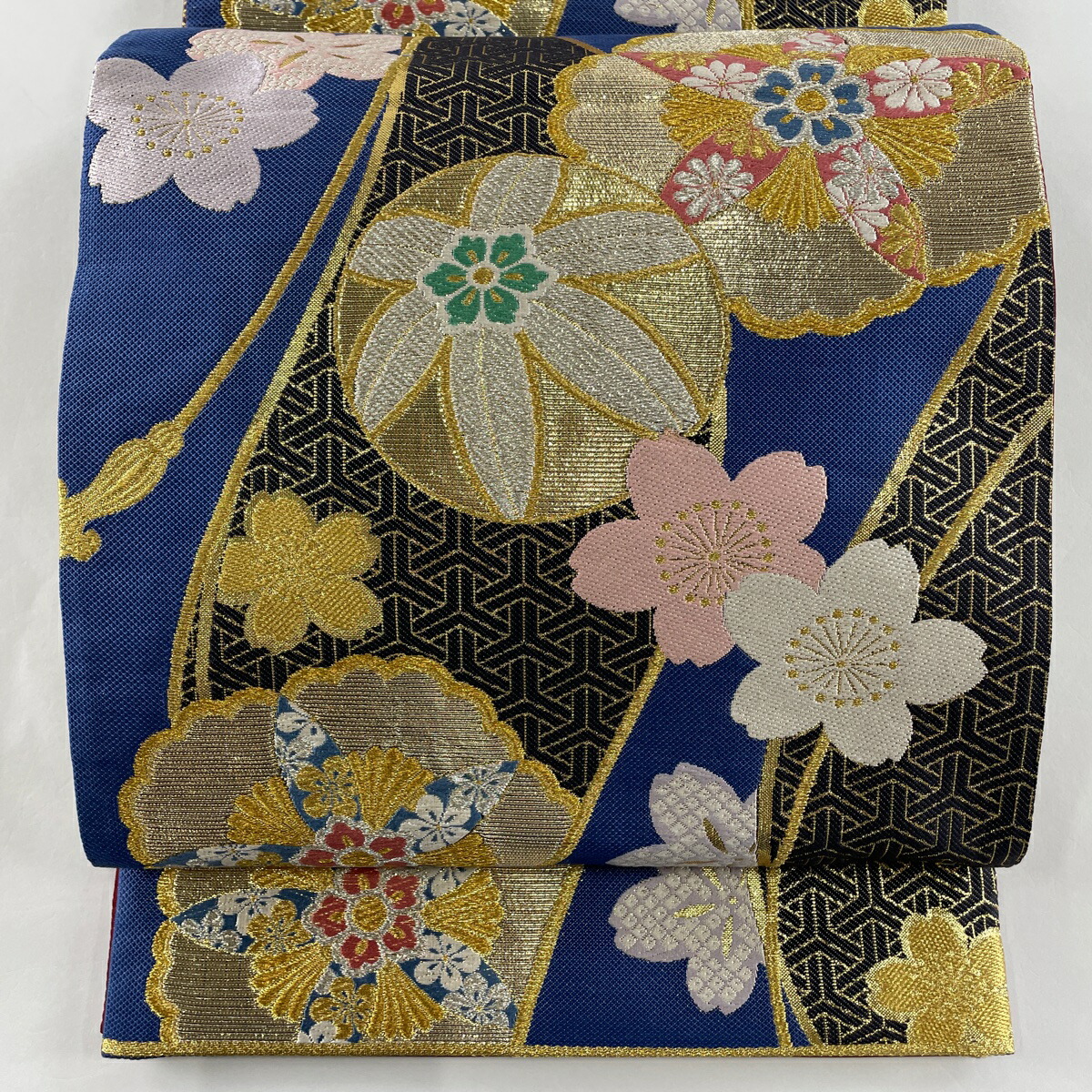【楽天市場】袋帯 美品 秀品 舞煌貴 手毬 華文 金銀糸 刺繍 青 六通 正絹 【中古】：バイセル 楽天市場店
