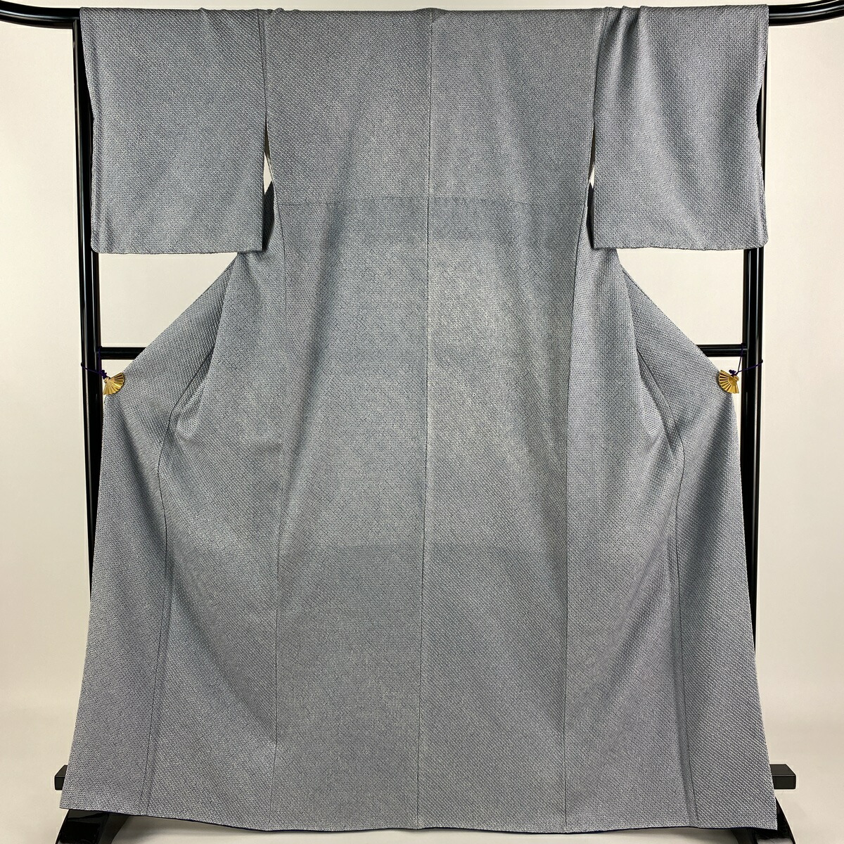 【楽天市場】小紋 身丈166cm 裄丈68cm L 袷 幾何学模様 総絞り 青灰色 正絹 美品 秀品 【中古】：バイセル 楽天市場店