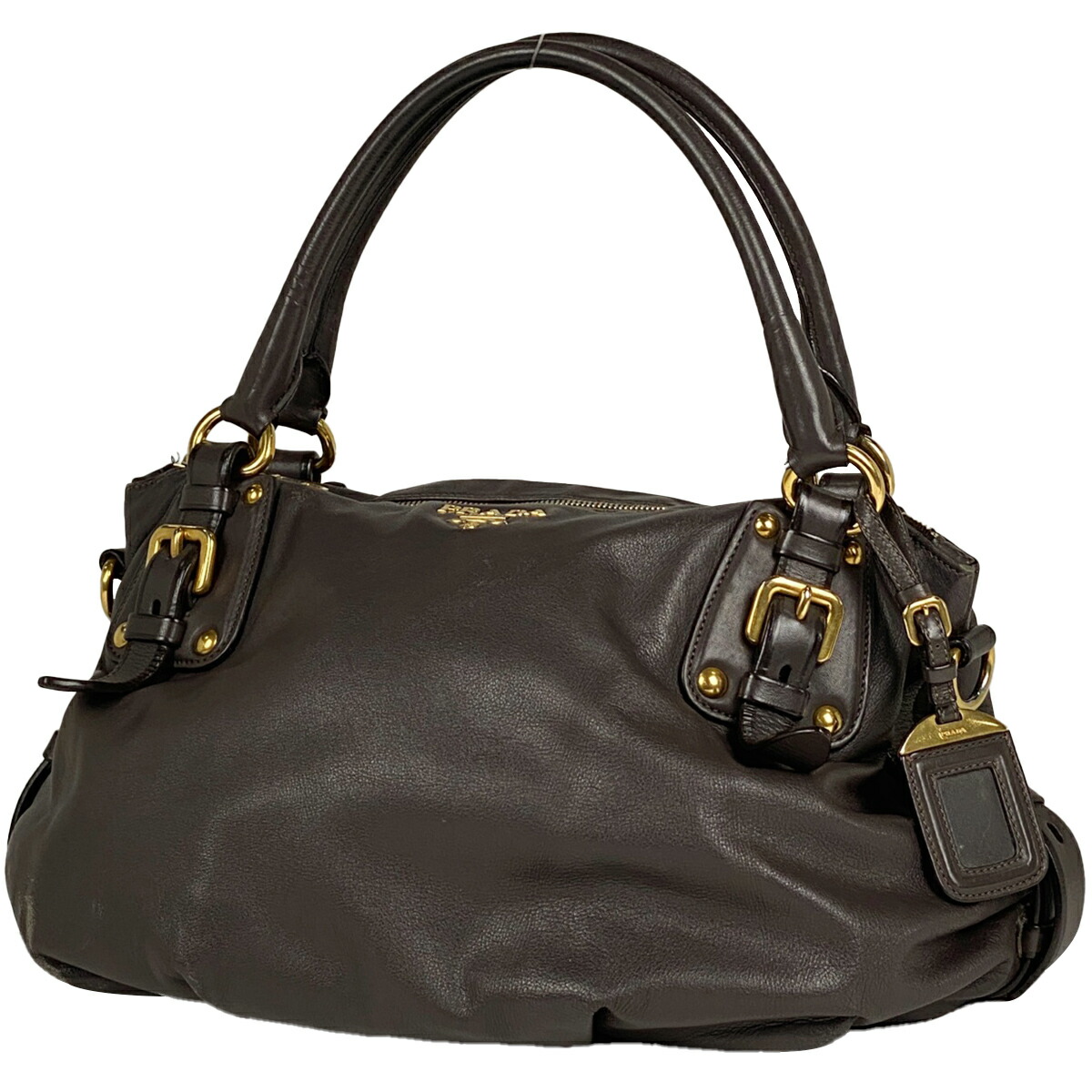 【楽天市場】プラダ PRADA ロゴ ハンドバッグ 2WAY ショルダーバッグ ハンドバッグ レザー ブラウン レディース 【中古 ...