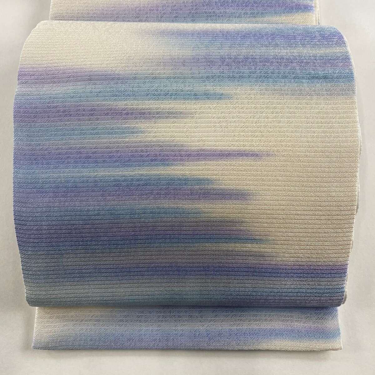 【楽天市場】袋帯 美品 名品 霞 青灰色 全通 正絹 【中古】：バイセル 楽天市場店