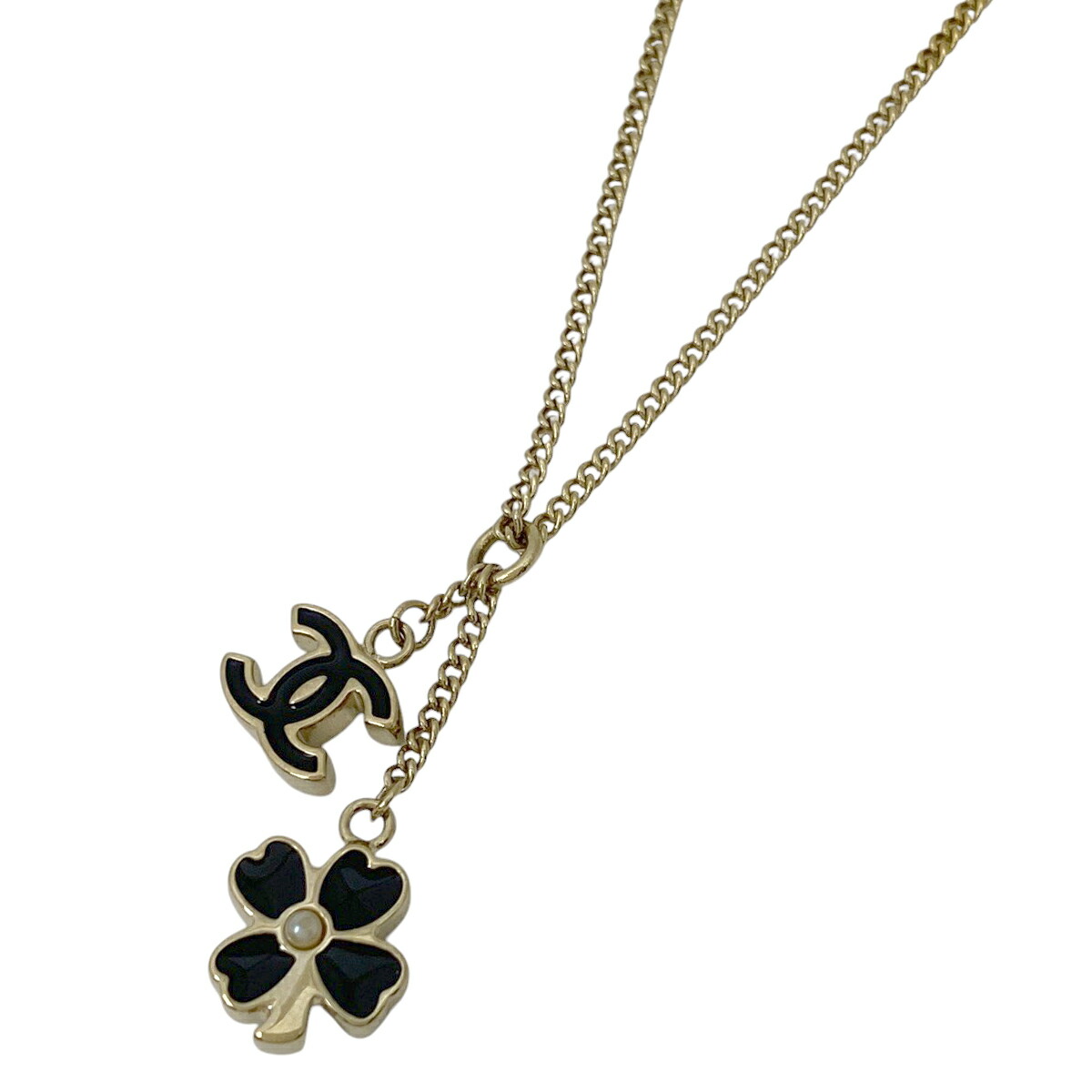 【楽天市場】【ラッピング可】シャネル CHANEL ココマーク クローバー ネックレス GP ゴールド レディース 【中古】：バイセル 楽天市場店