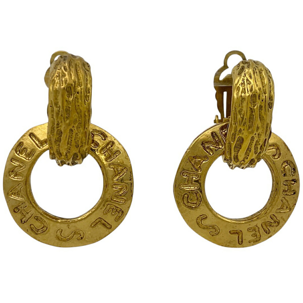 【楽天市場】【ラッピング可】シャネル CHANEL ロゴ サークル イヤリング フープ ラウンド 2WAY スイング イヤリング GP ...