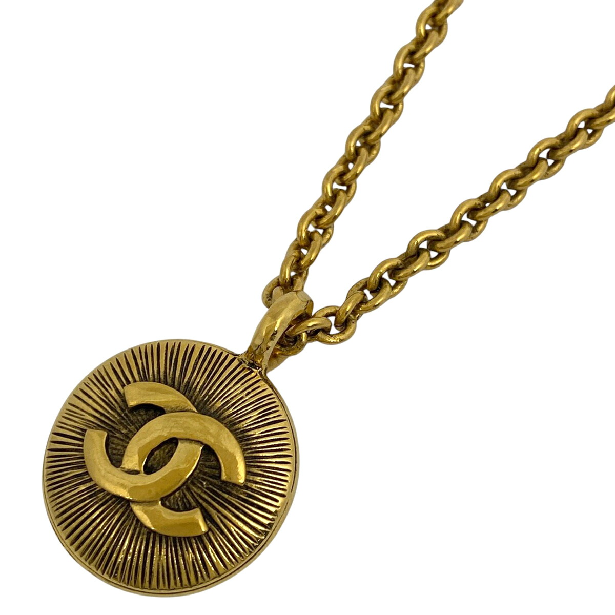 【楽天市場】【ラッピング可】シャネル CHANEL ココマーク チェーン ネックレス ラウンド ネックレス GP ゴールド レディース 【中古 ...