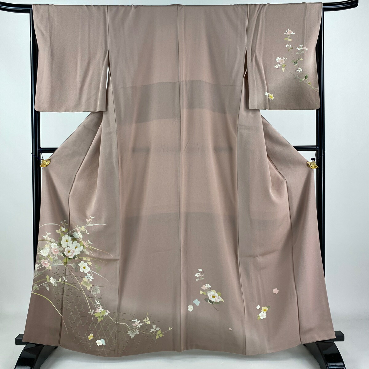 【楽天市場】付下げ 身丈162cm 裄丈66cm M 袷 草花 籠目 ぼかし ピンク 正絹 美品 優品 【中古】：バイセル 楽天市場店