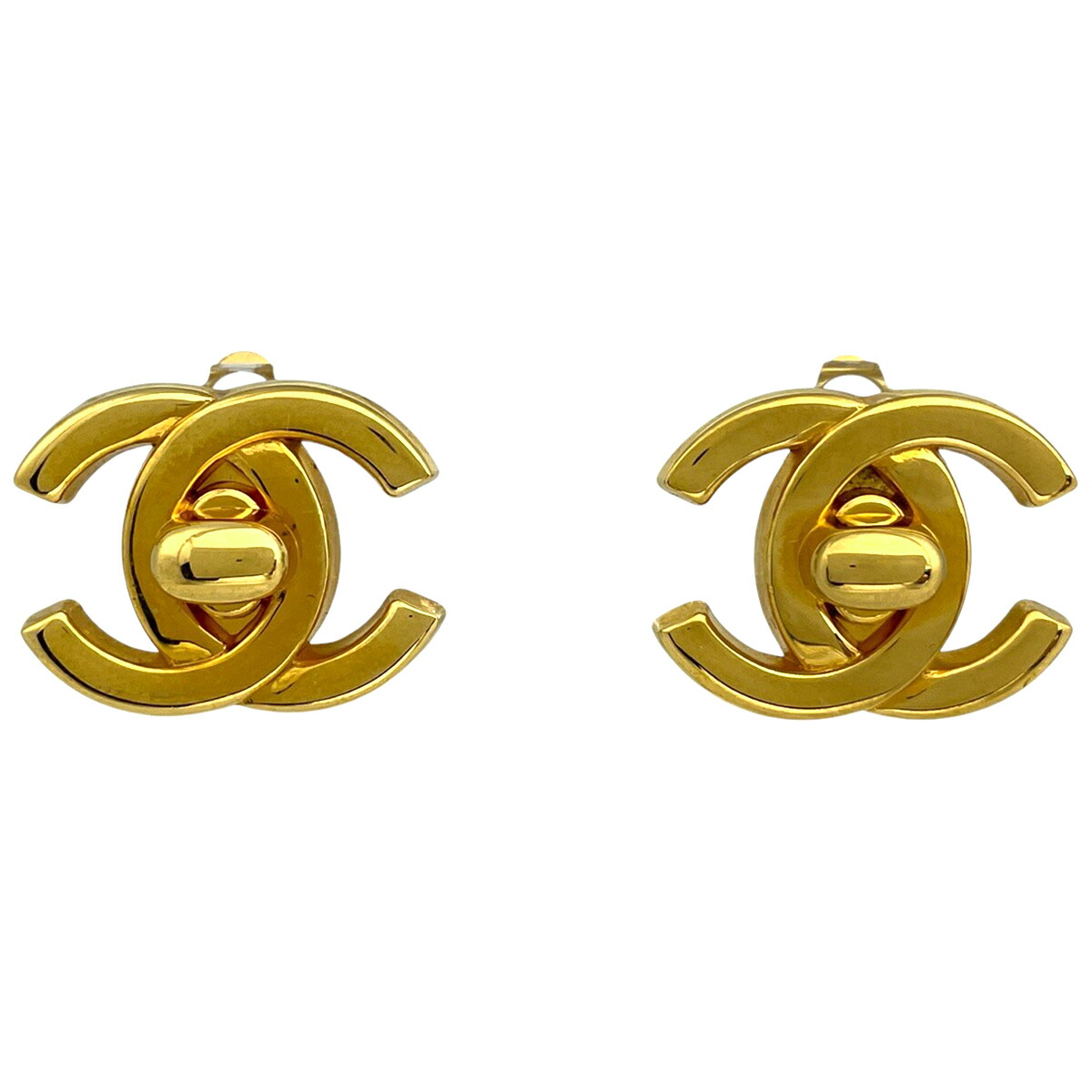 【楽天市場】【ラッピング可】シャネル CHANEL ココマーク イヤリング ターンロック GP ゴールド レディース 【中古】：バイセル 楽天市場店